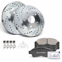 China Front Drilled Rotors & Ceramic Brake Pads for Toyota Camry 1992-2001 L4 2.2L for sale