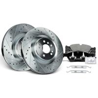 China Front Drilled Rotors & Ceramic Brake Pads for Mercedes-Benz GL320 R350 for sale