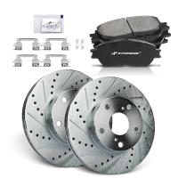China Front Drilled Rotors & Ceramic Brake Pads for Toyota Tacoma 2005-2015 5 Lug for sale