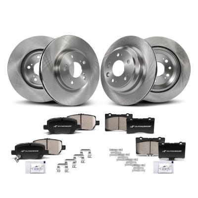 China Front & Rear Disc Brake Rotors & Ceramic Brake Pads for Acura RL 2005-2012 for sale