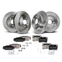 China Front & Rear Disc Brake Rotors & Ceramic Brake Pads for Lexus IS250 2006-2013 for sale