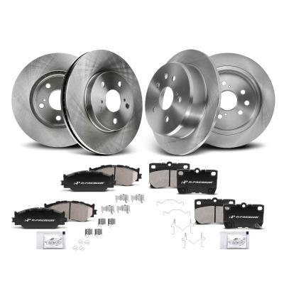 China Front & Rear Disc Brake Rotors & Ceramic Brake Pads for Lexus IS250 2006-2013 for sale