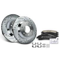 China Front Drilled Rotors & Ceramic Brake Pads for Chevrolet Trailblazer Buick for sale