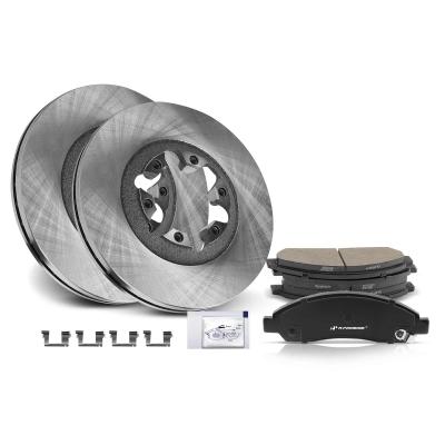China Front Disc Brake Rotors & Ceramic Brake Pads for Chevy Colorado GMC Canyon Isuzu for sale