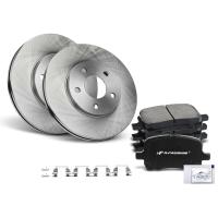 China Front Disc Brake Rotors & Ceramic Brake Pads for Chevy Malibu 2004-2008 Pontiac for sale