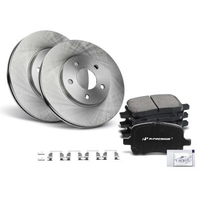 China Front Disc Brake Rotors & Ceramic Brake Pads for Chevy Malibu 2004-2008 Pontiac for sale