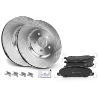 China Front Disc Brake Rotors & Ceramic Brake Pads for Ford Mustang 2005-2011 for sale