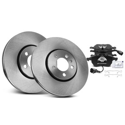 China Front Disc Brake Rotors & Ceramic Brake Pads for VW Jetta 1999-2005 Golf Beetle for sale