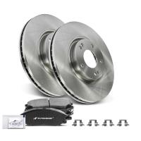 China Front Disc Brake Rotors & Ceramic Brake Pads for Kia Amanti 2004-2006 Hyundai for sale