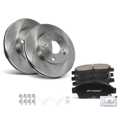 China Front Disc Brake Rotors & Ceramic Brake Pads for Toyota Camry 1992-2001 L4 2.2L for sale