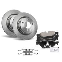 China Rear Disc Brake Rotors & Ceramic Brake Pads for BMW E46 323i 2006-2011 328i 325i for sale