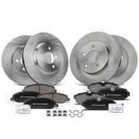 China Front & Rear Disc Brake Rotors & Ceramic Brake Pads for Ford Mustang 2005-2010 for sale