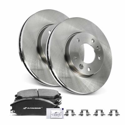 China Front Disc Brake Rotors & Ceramic Brake Pads for Kia Sedona 2004-2005 V6 3.5L for sale