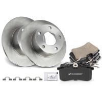 China Rear Disc Brake Rotors & Ceramic Brake Pads for Audi A6 1998-2003 VW Passat for sale