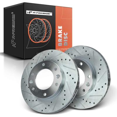 China Front Drilled Brake Rotors for Hyundai Entourage 2007-2009 Kia Sedona for sale
