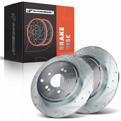 China Rear Drilled Brake Rotors for Honda Ridgeline 2006-2014 3.5L for sale