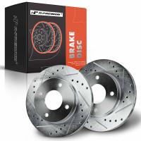 China Front Drilled Brake Rotors for Nissan Sentra 2000-2006 1.8L with Rear Drum for sale