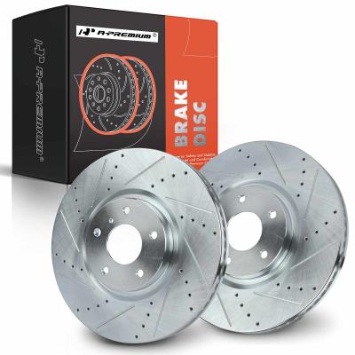 China Front Drilled Brake Rotors for INFINITI G35 2007-2008 G37 2008-2013 Q60 2014-2016 for sale