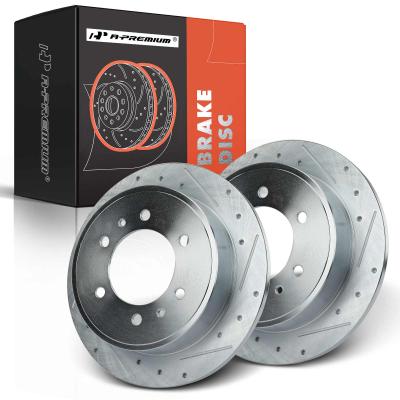 China Rear Drilled Brake Rotors for Hummer H3 2006-2010 H3T 2009-2010 for sale