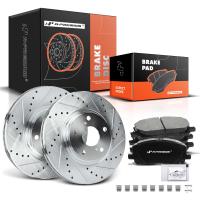 China Front Drilled Rotors & Ceramic Brake Pads for Toyota Highlander 2001-2007 for sale