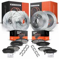 China Front & Rear Drilled Rotors & Ceramic Brake Pads for Subaru Impreza 2012-2013 for sale