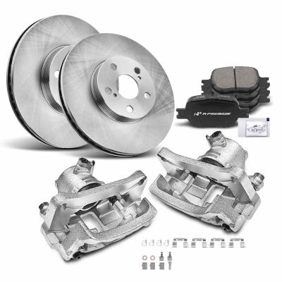China 8x Rear Disc Brake Rotors & Pad + Brake Caliper for Toyota 4Runner 03-09 Lexus for sale