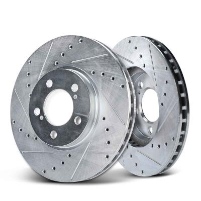 China Front Drilled Brake Rotors for Ford Taurus Thunderbird Lincoln Mark VIII Mercury for sale