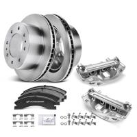 China 8x Rear Disc Brake Rotor & Pads + Brake Caliper for Chevy Silverado 2500 HD GMC for sale