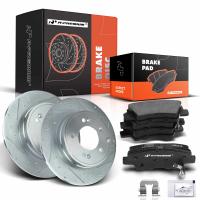 China Rear Drilled Rotors & Ceramic Brake Pads for Kia Optima 2011-2015 Hyundai Azera for sale