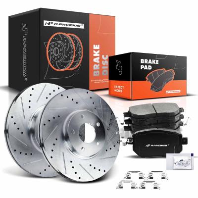 China Front Drilled Rotors & Ceramic Brake Pads for Infiniti FX35 FX45 Nissan Murano for sale