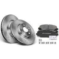 China Front Disc Brake Rotors & Ceramic Brake Pads for Pontiac Vibe Toyota Corolla for sale