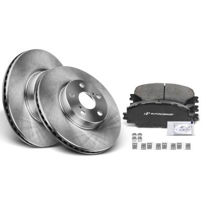 China Front Disc Brake Rotors & Ceramic Brake Pads for Pontiac Vibe Toyota Corolla for sale