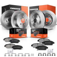 China Front & Rear Disc Brake Rotors & Ceramic Brake Pads for Toyota Sienna 2004-2010 for sale