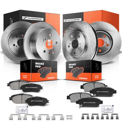 China Front & Rear Disc Brake Rotors & Ceramic Brake Pads for Toyota Sienna 2004-2010 for sale
