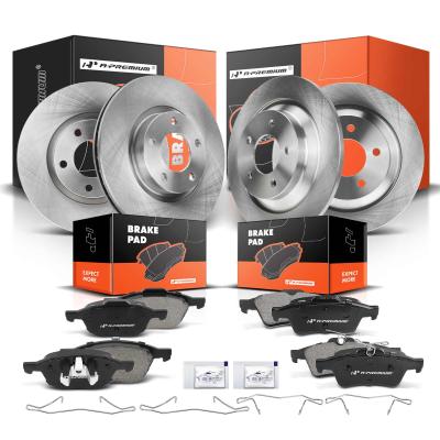 China Front & Rear Disc Brake Rotors & Ceramic Brake Pads for Mazda 5 2006-2015 for sale