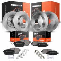 China Front & Rear Disc Brake Rotors & Ceramic Brake Pads for Nissan Murano 05-07 12 for sale