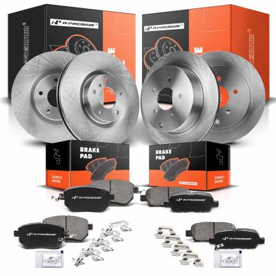 China Front & Rear Disc Brake Rotors & Ceramic Brake Pads for Nissan Murano 05-07 12 for sale