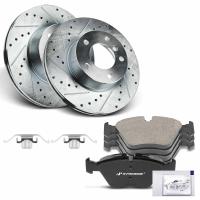 China Front Drilled Rotors & Ceramic Brake Pads for BMW 325i E90 2006 328xi for sale