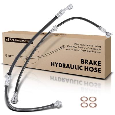 China 2Pcs Front Brake Hydraulic Hose for Nissan Rogue 08-14 Rogue Select 14-15 for sale