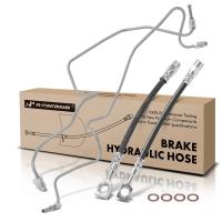 China 2Pcs Rear Outer Brake Hydraulic Hose for Volkswagen Jetta 1999-2005 Audi for sale