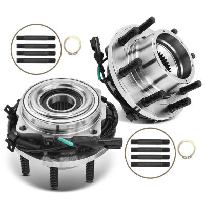 China 2x Front Wheel Bearing & Hub Assembly with ABS Sensor for Ford F-350 Super Duty 08-10 4WD for sale