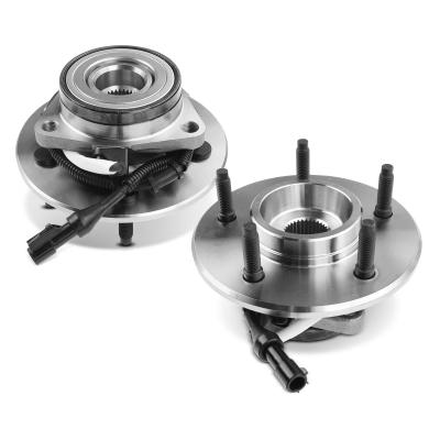 China 2x Front Wheel Bearing & Hub Assembly with ABS Sensor for Ford Expedition 1997-2000 4WD for sale
