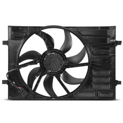 China Engine Radiator Cooling Fan Assembly for Audi A3 15-20 Volkswagen Golf GTI Jetta for sale