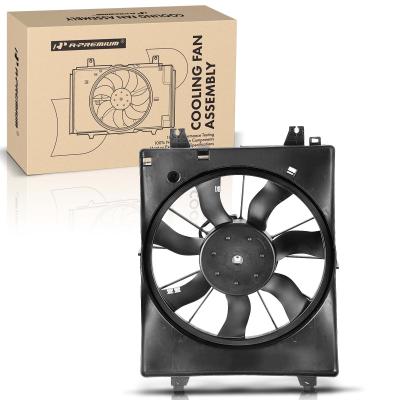 China Right A/C Condenser Cooling Fan Assembly for Hyundai Veracruz 2007-2012 V6 3.8L for sale