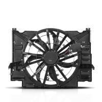 China Radiator Cooling Fan Assembly with Shroud for Jaguar XE 2017-2019 XF 2.0L 3.0L for sale