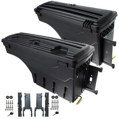 China 2x Rear Truck Bed Storage Box Toolbox with Lock for Ford F-150 2015-2019 for sale