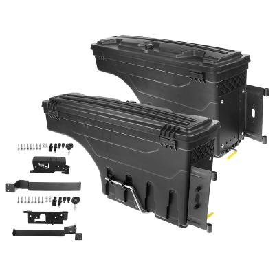 China 2x Rear Truck Bed Storage Box ToolBox for Ram 1500 2019-2021 New Body Style for sale