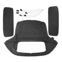 China Twill Convertible Soft Top w/ Plastic Rear Window for BMW E36 Z3 1996-2002 Black for sale