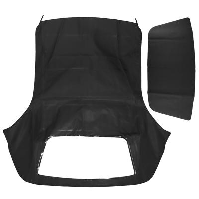 China Convertible Soft Top with Clear Plastic Window for BMW E30 E36 325i 318i Black for sale
