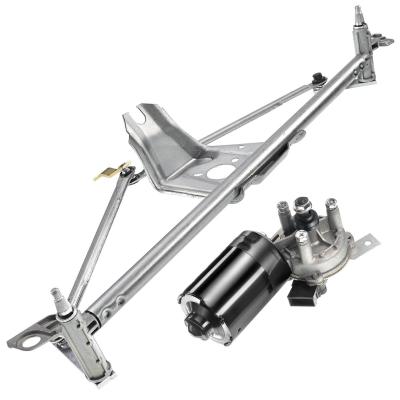 China 2x Front Windshield Wiper Linkage & Motor Assembly for Volkswagen Golf 1994-1999 for sale